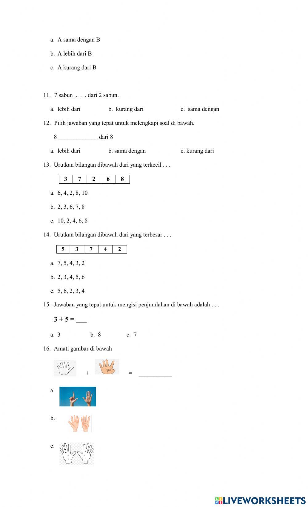 1370297 | Latihan Soal | Devi Apriani | LiveWorksheets