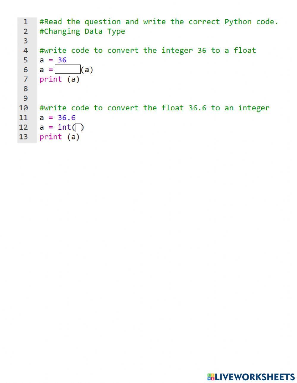 Numpy Datatype Conversion Free Source Code Projects Tutorials 5415