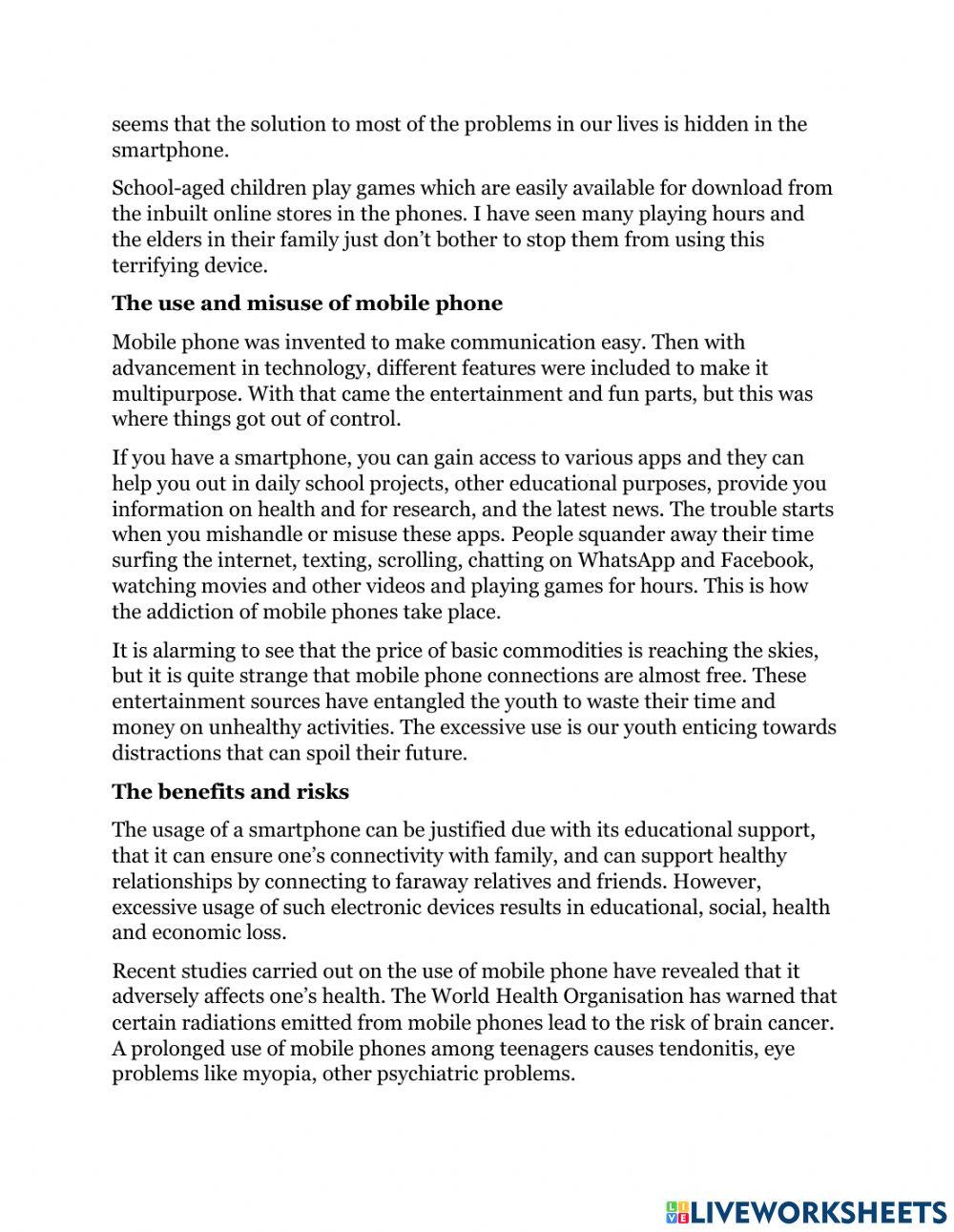 English Comprehension worksheet for Grade 3-6 | Live Worksheets