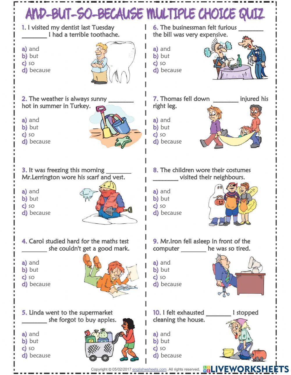 3871786 | Conjunctions | gisepa05 | LiveWorksheets