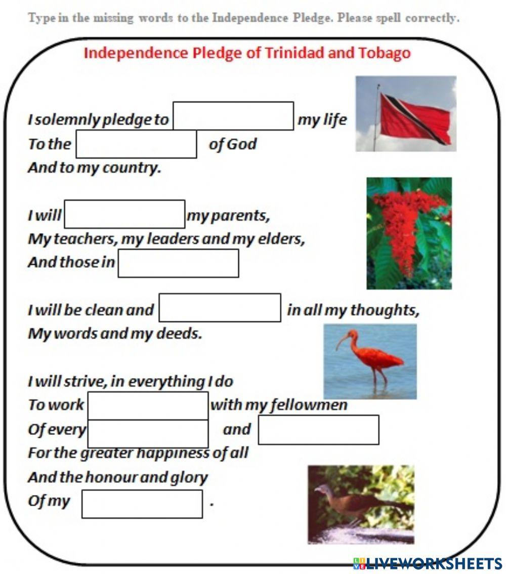 6708602 | Trinidad and Tobago's Independence Pledge