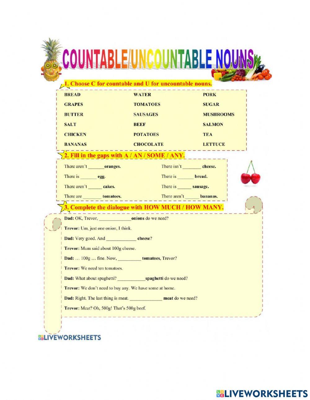 C or u worksheet | Live Worksheets