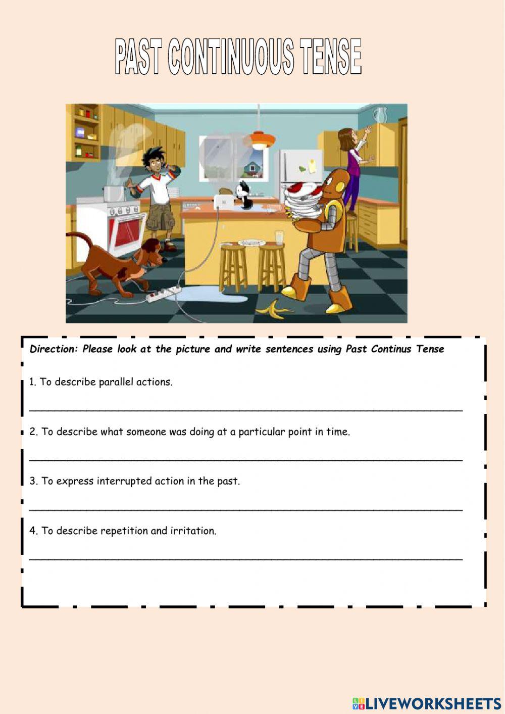 Past Continuous Tense M.3 online exercise for | Live Worksheets