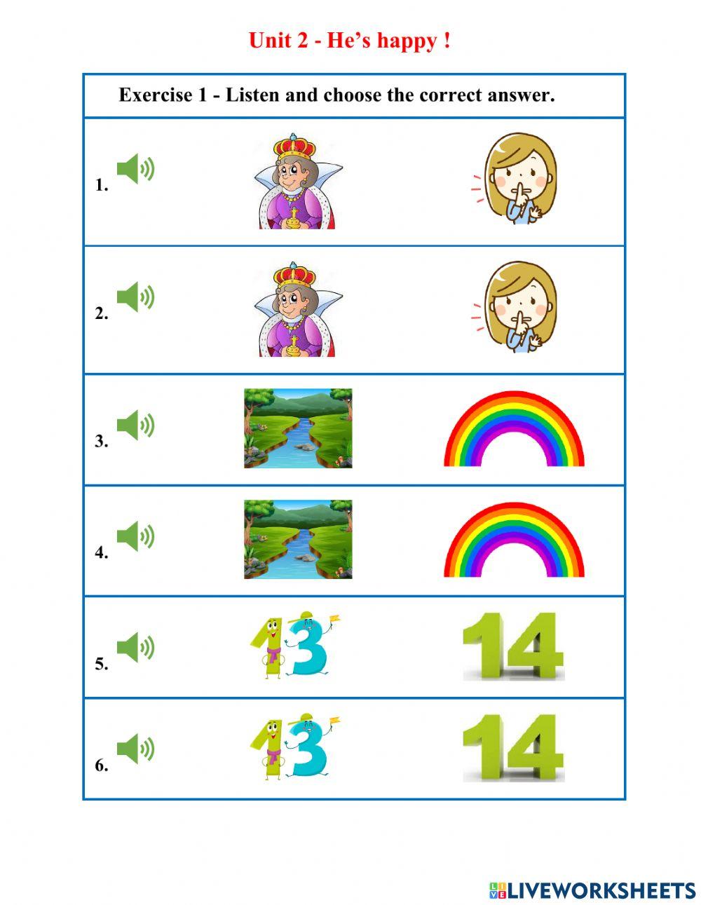 G2 unit 2 3-4 worksheet | Live Worksheets