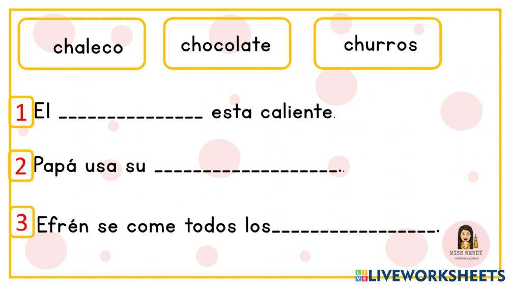 Letra ch online exercise for kinder | Live Worksheets