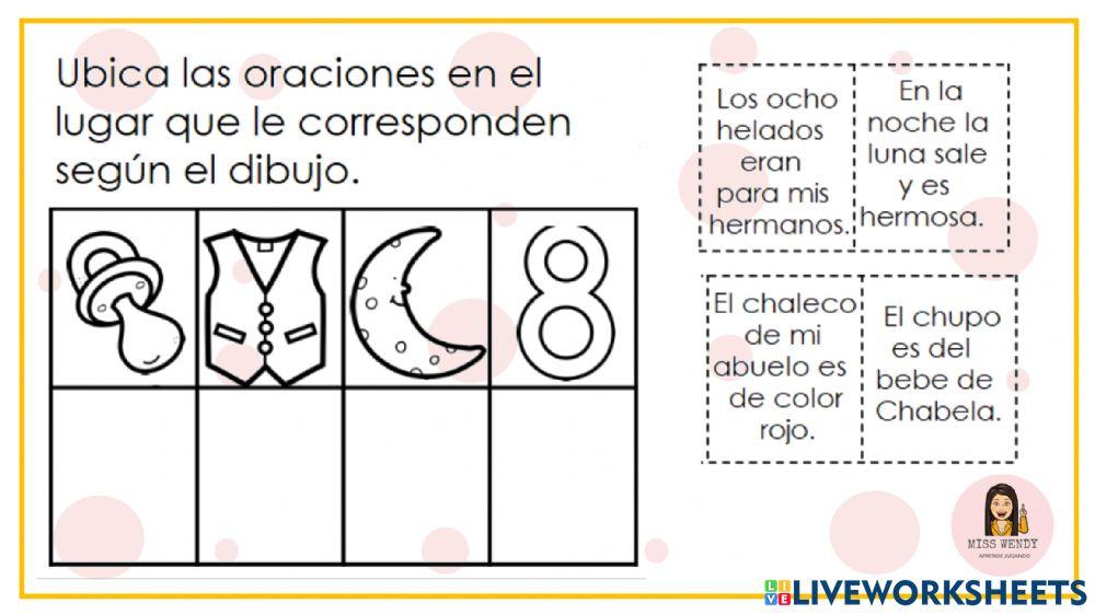 Letra ch online exercise for kinder | Live Worksheets