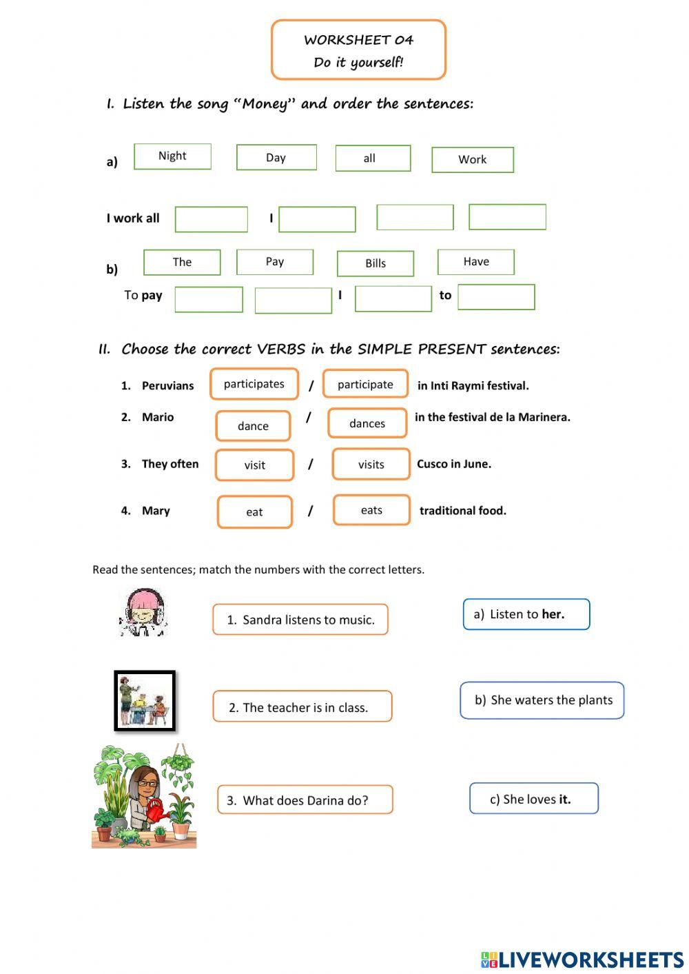 Worksheet online exercise for THIRD GRADE | Live Worksheets