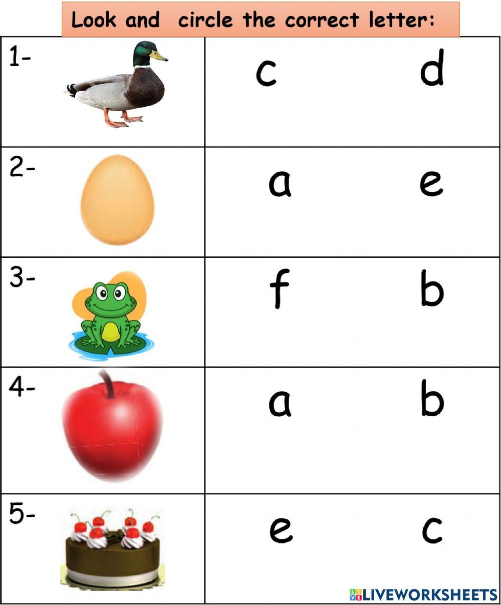 Look and choose interactive activity for 1 | Live Worksheets