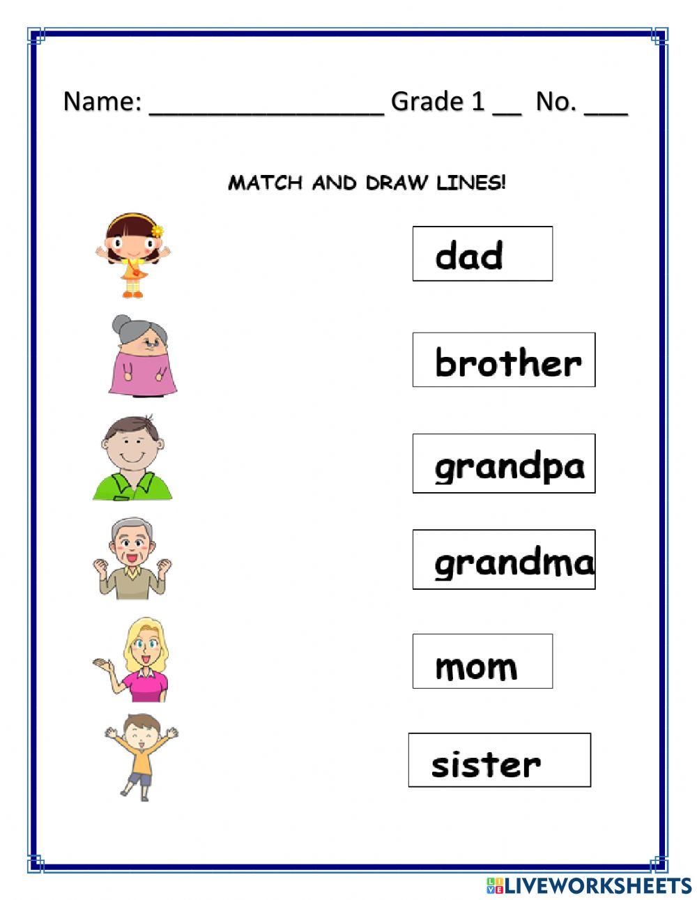 Family | LiveWorksheets | 1374293