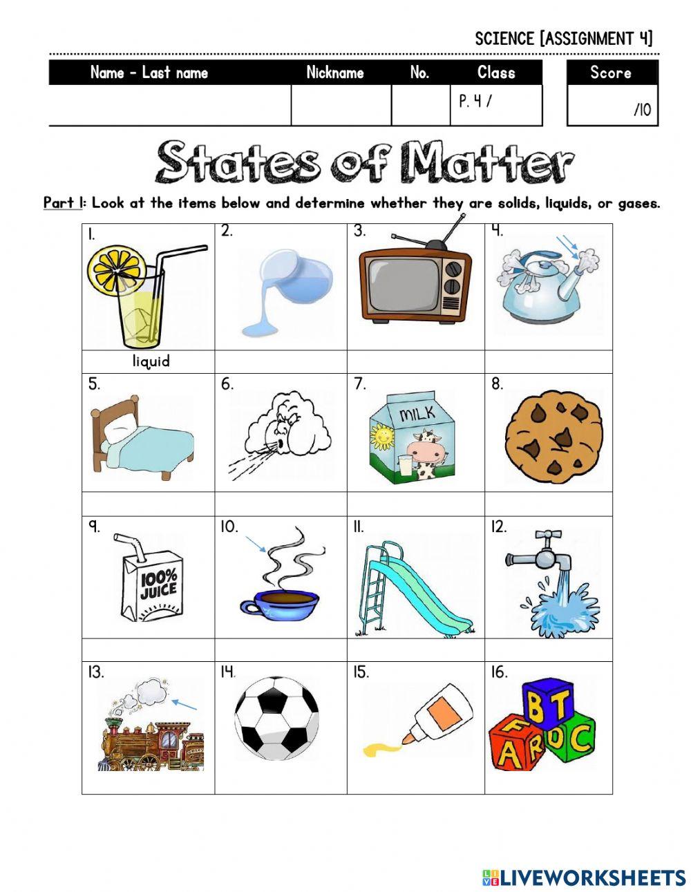 1374927 | EIS P4 Science Worksheet4 | Gymily