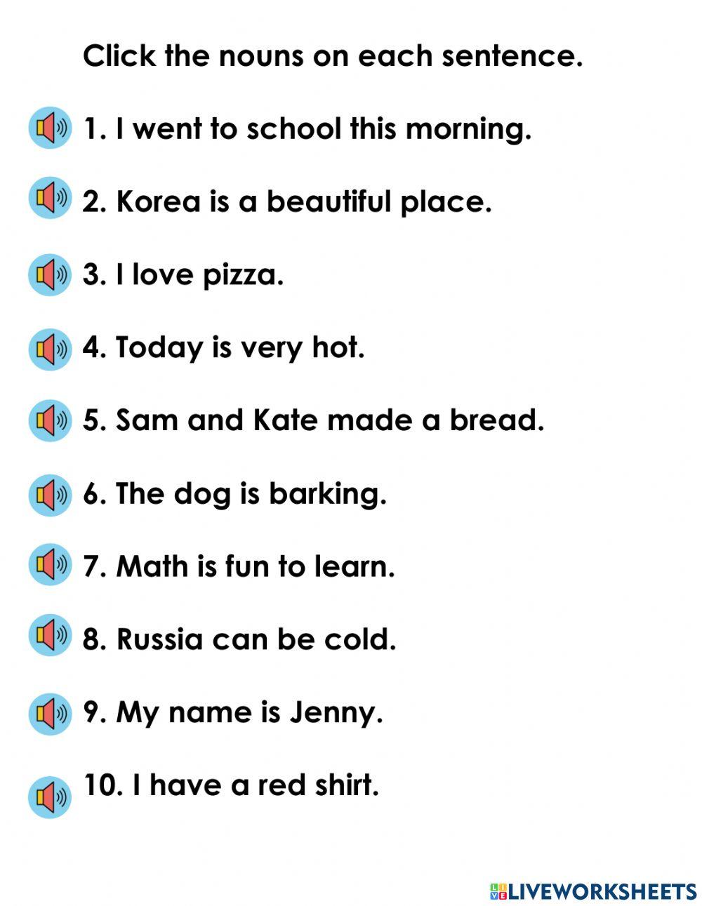 English grade 2 quiz no. 6 worksheet | Live Worksheets