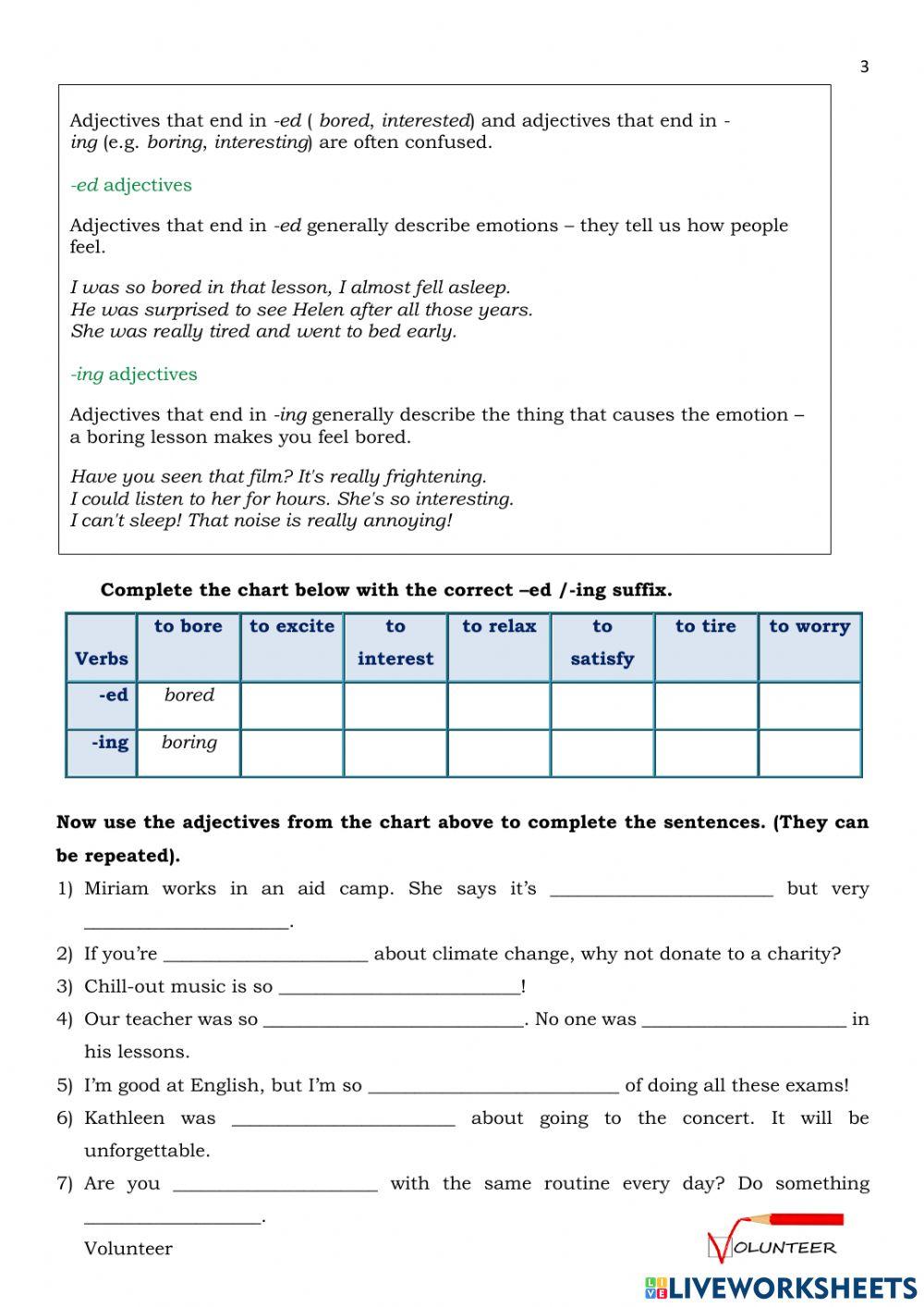 Adj and Adv online exercise for | Live Worksheets