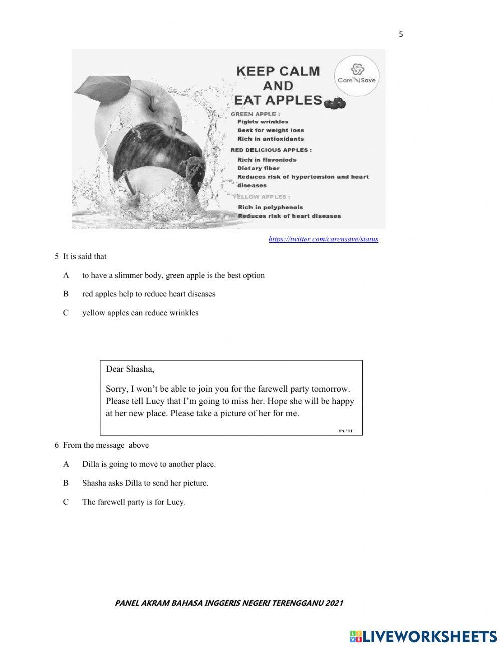 MCP READING PART 1 (SET1-SET2) online exercise for | Live Worksheets