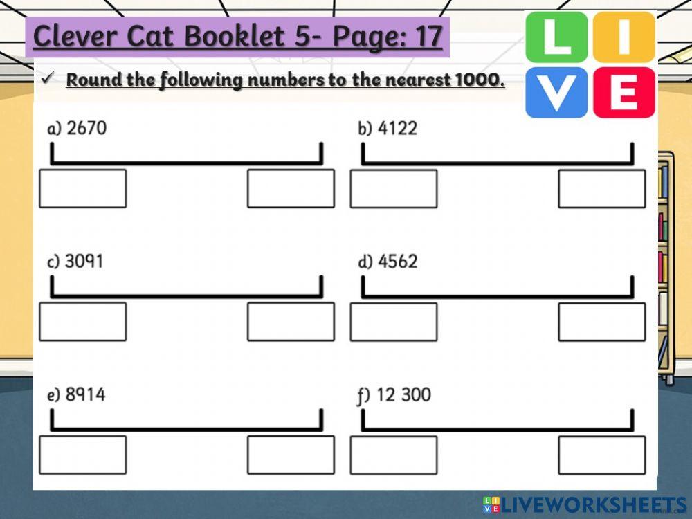 Rounding- Support class online exercise for | Live Worksheets