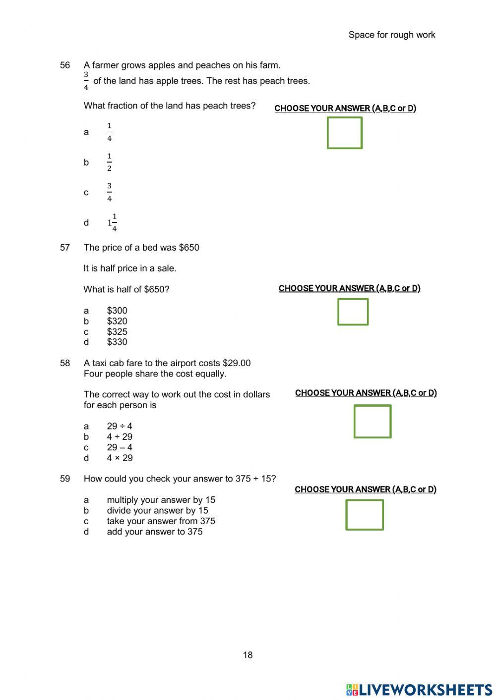 Sample Paper 1 - Part B of City and Guilds Math Stage 1
