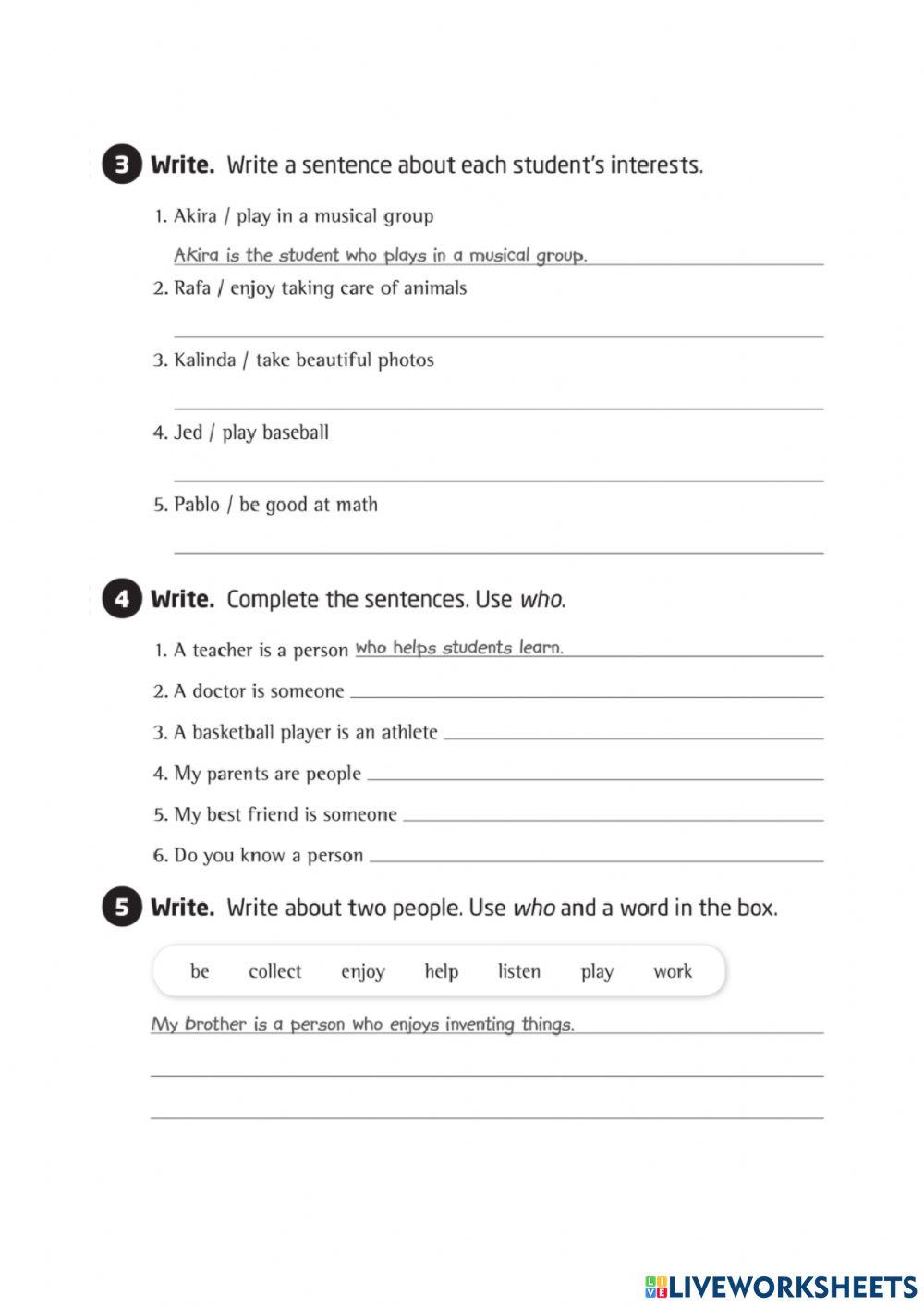Unit 8: Grammar 1 online exercise for | Live Worksheets