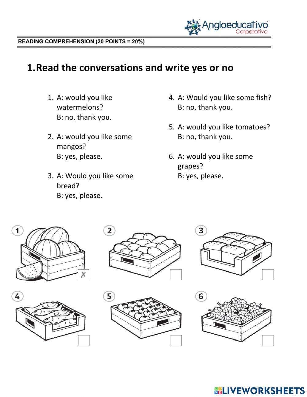 Reading units 3-4 worksheet | Live Worksheets