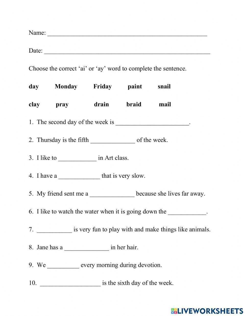 1785383 | Ai ay | sashashps20 | LiveWorksheets