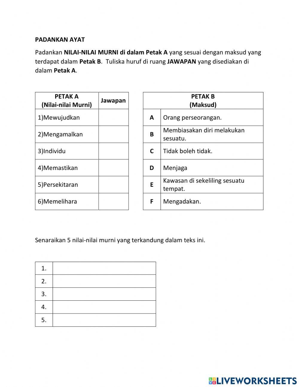 Glosari | Free Interactive Worksheets | 1785642