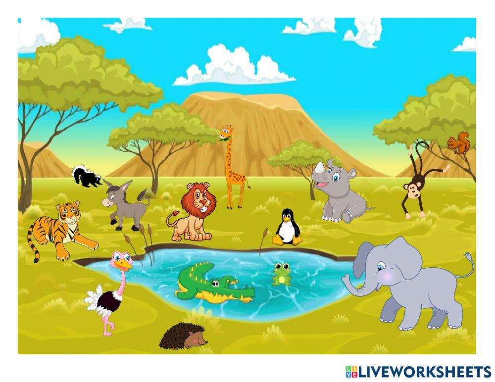 Animales de la Pradera worksheet | Live Worksheets