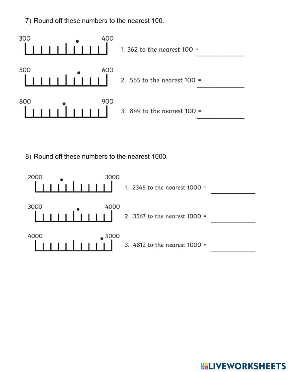 Maths Term 2 Quiz 1 worksheet | Live Worksheets