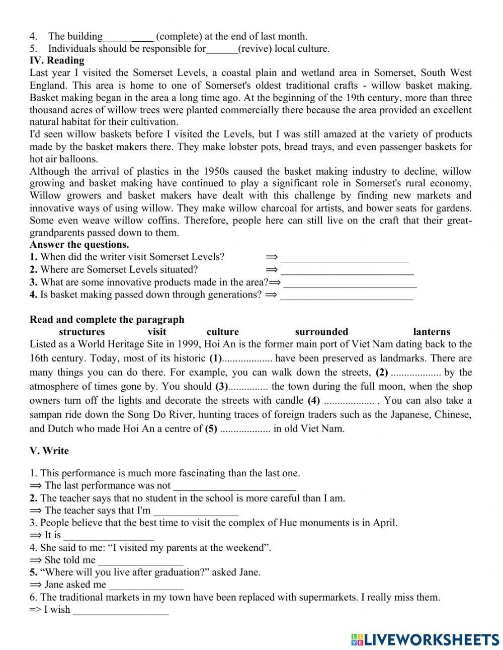 E9 De Thi Hoc Ki 1 Test 7 Worksheet Live Worksheets
