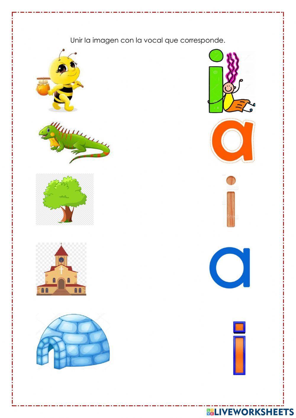 Vocal a-i interactive worksheet | Live Worksheets