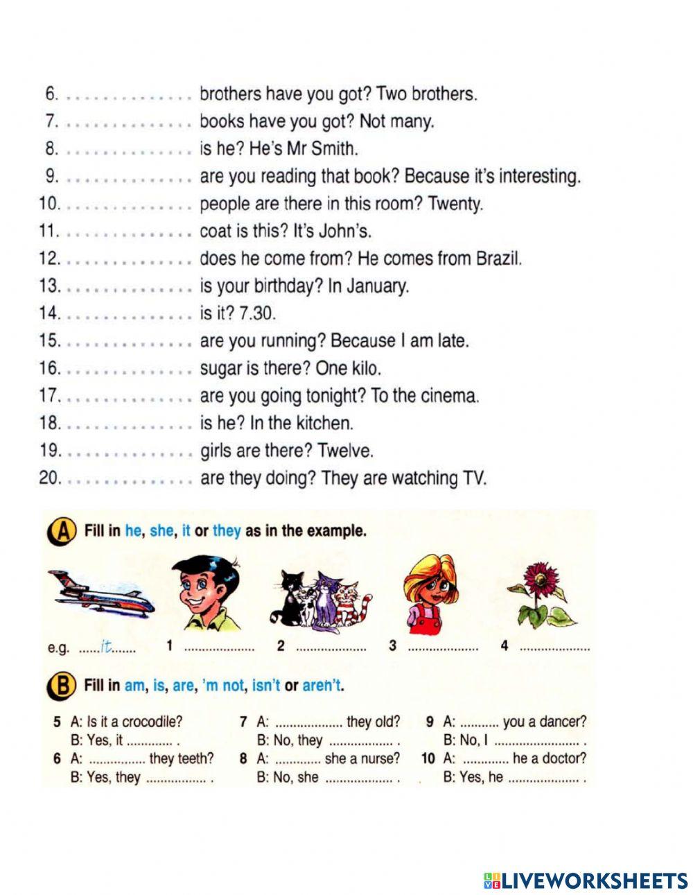 A2 WEEK 1 HOMEW… | Free Interactive Worksheets | 4038594