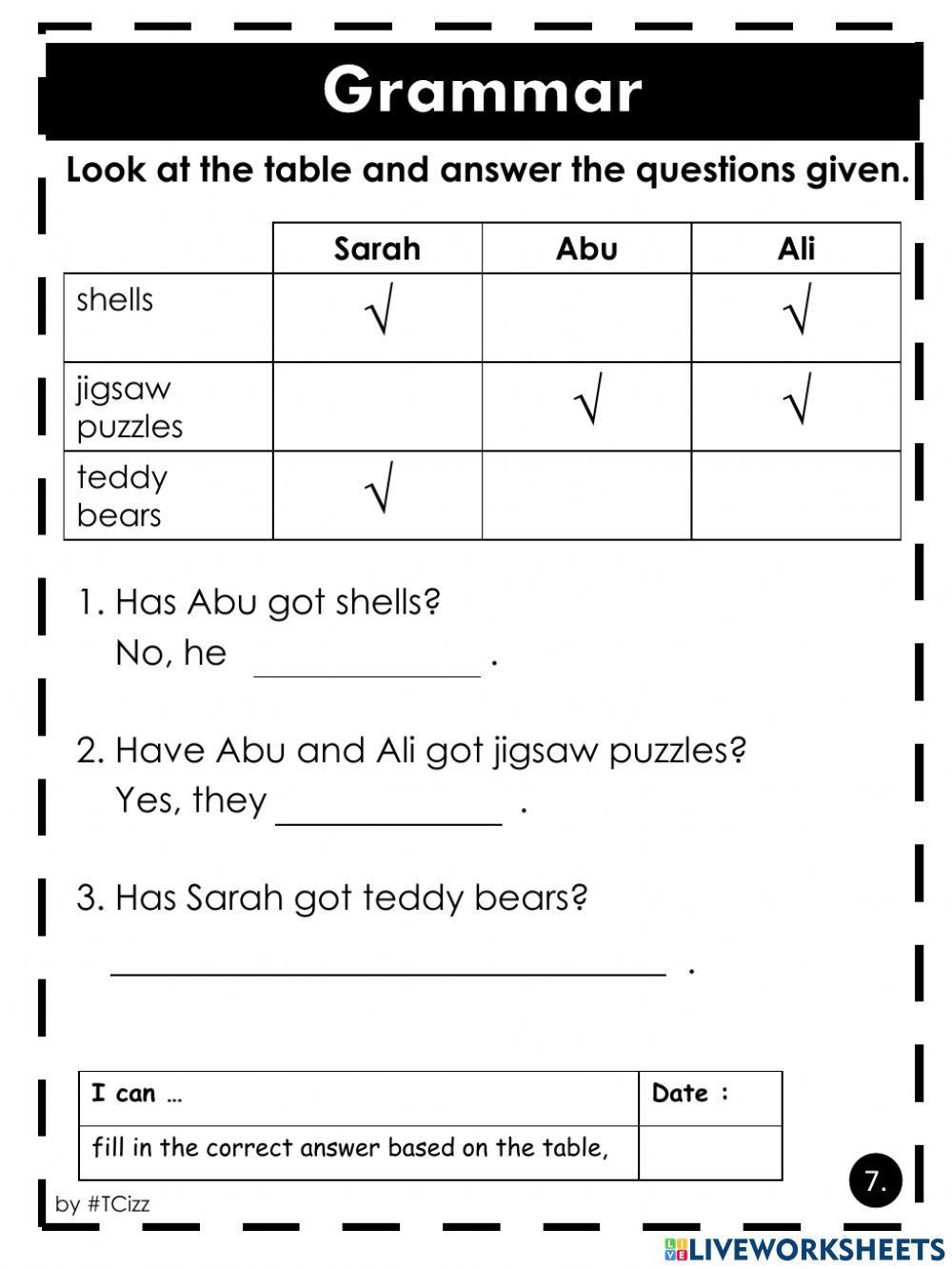 5275422 | year 3 module 1 | Shammey | LiveWorksheets