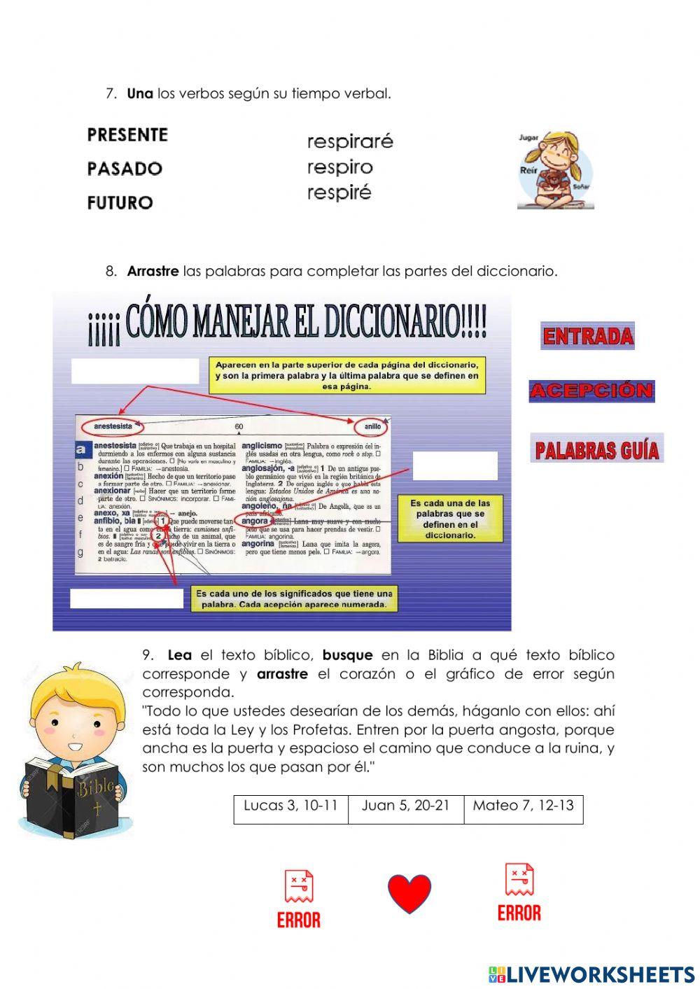Producto final interactive worksheet | Live Worksheets