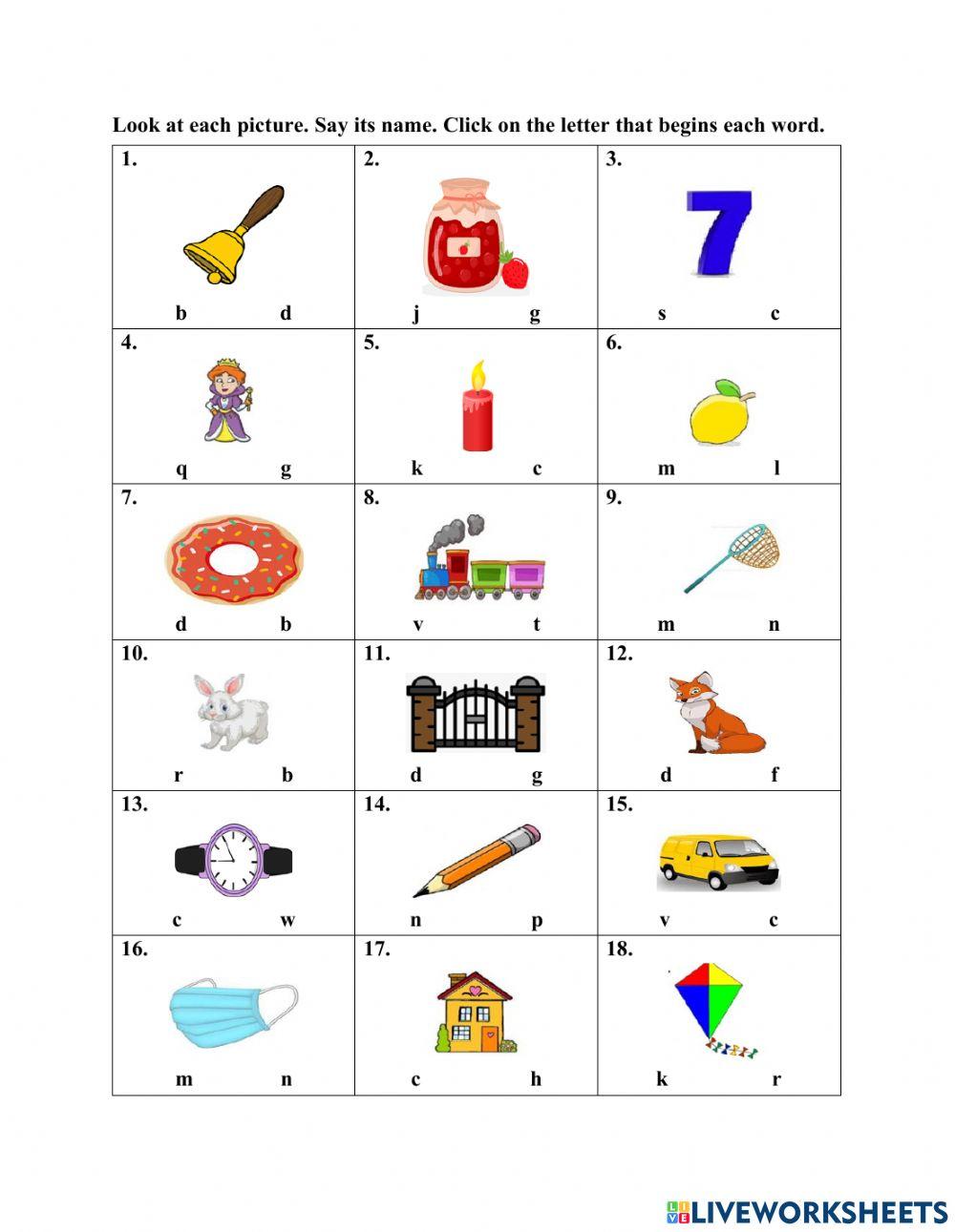 Beginning Conso… | Free Interactive Worksheets | 1788415