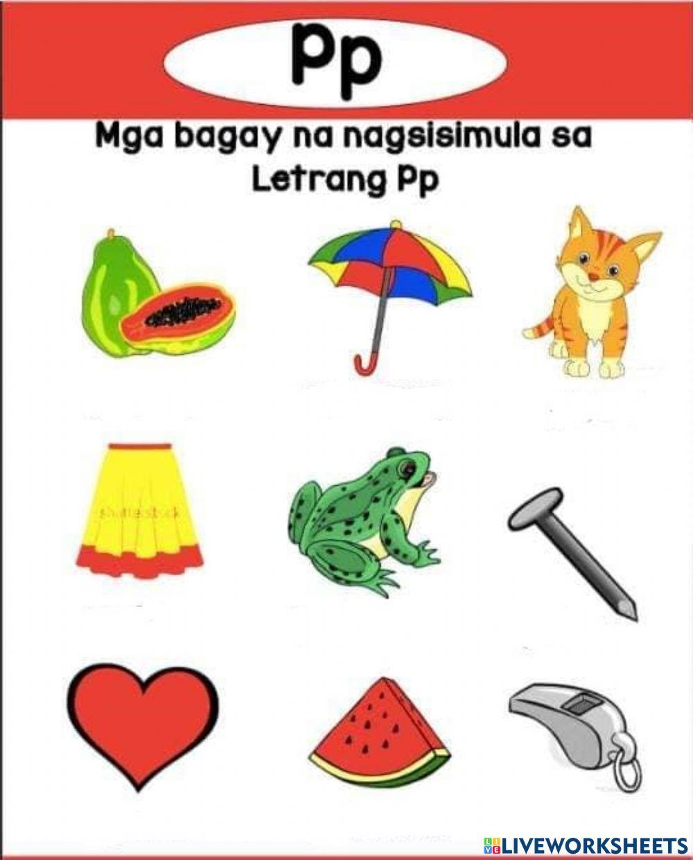 Mga Bagay Na Nagsisimula Sa Letrang I Worksheet Image