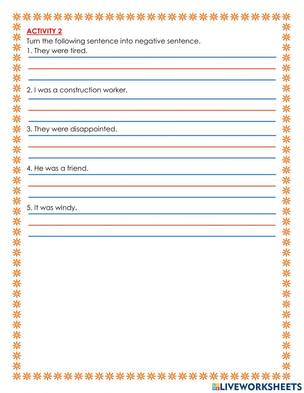 -Be- Verbs worksheet | Live Worksheets