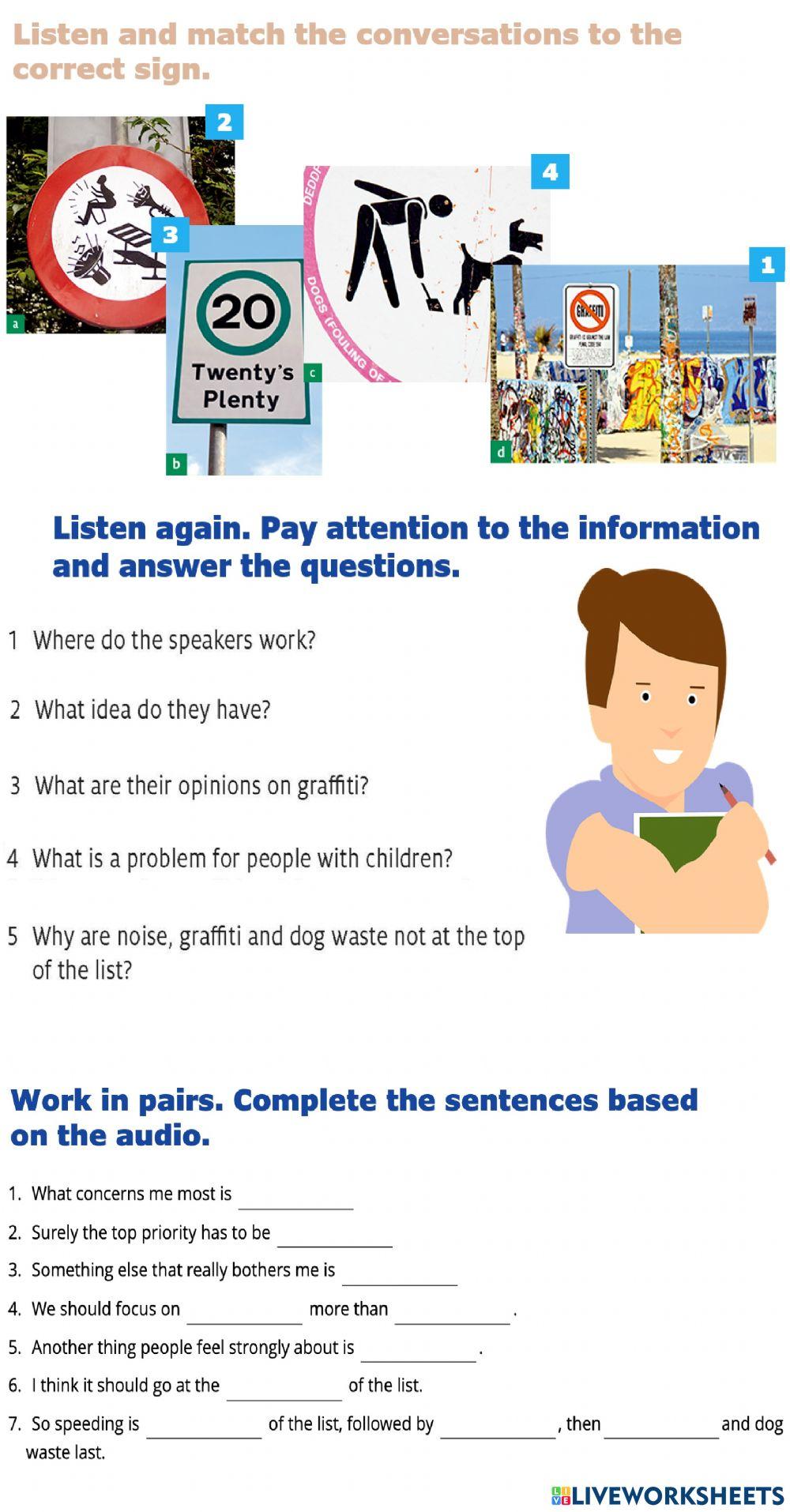 INT11 Ranking issues worksheet | Live Worksheets