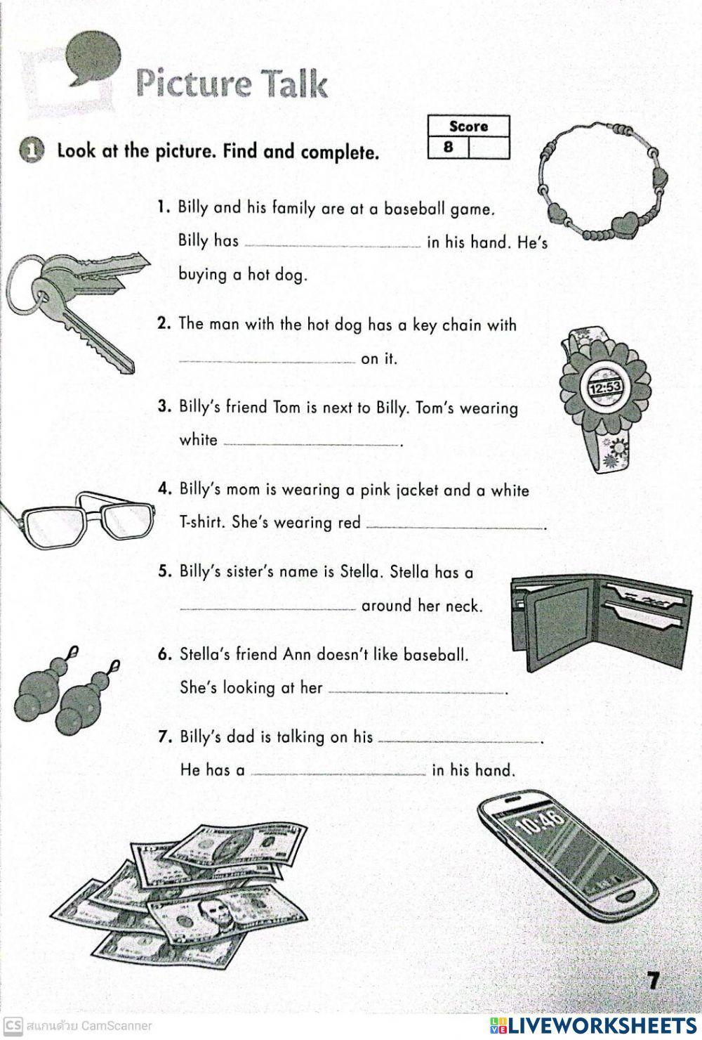English P.5 online exercise for | Live Worksheets