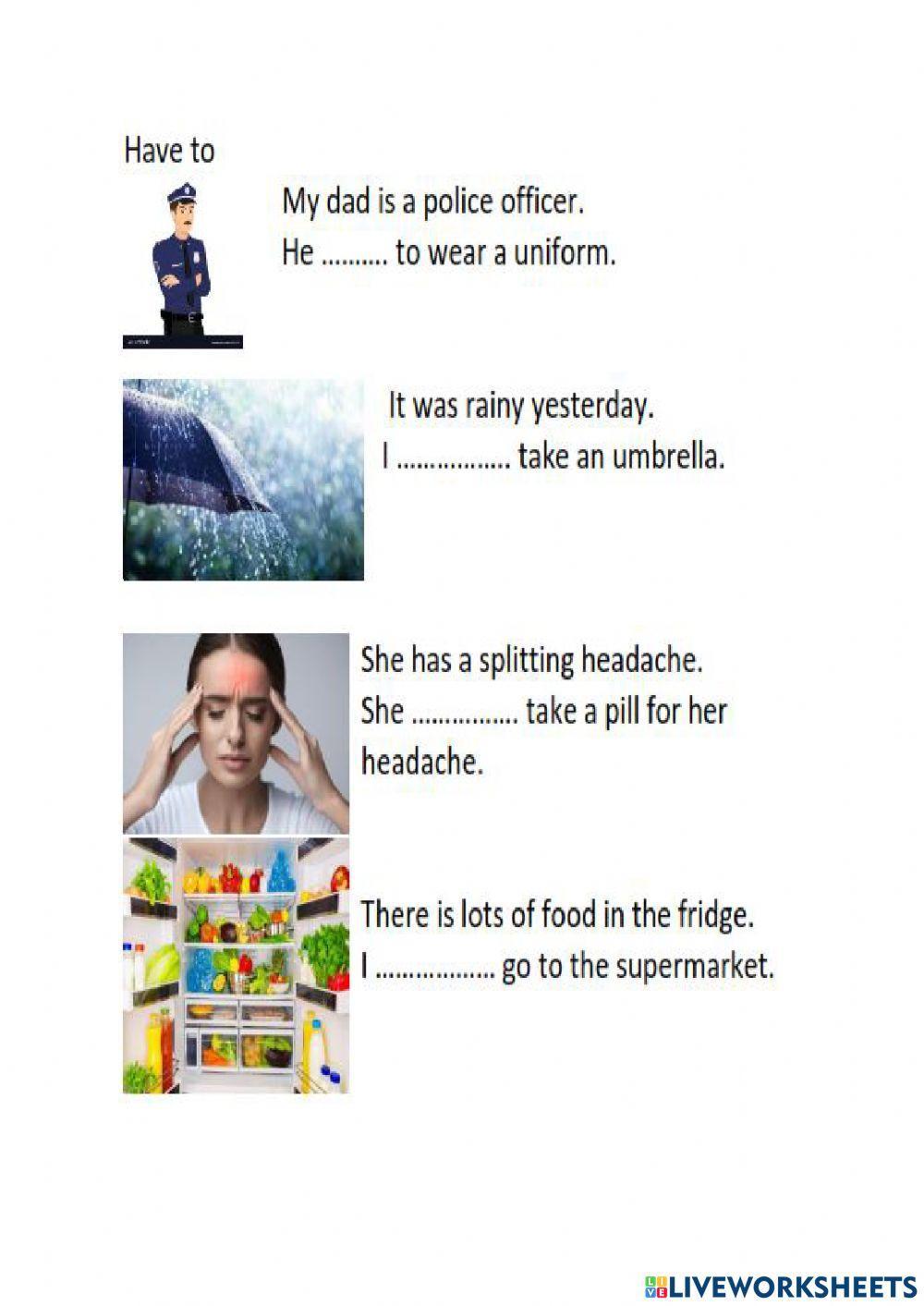 Modal verbs online exercise for 9th | Live Worksheets