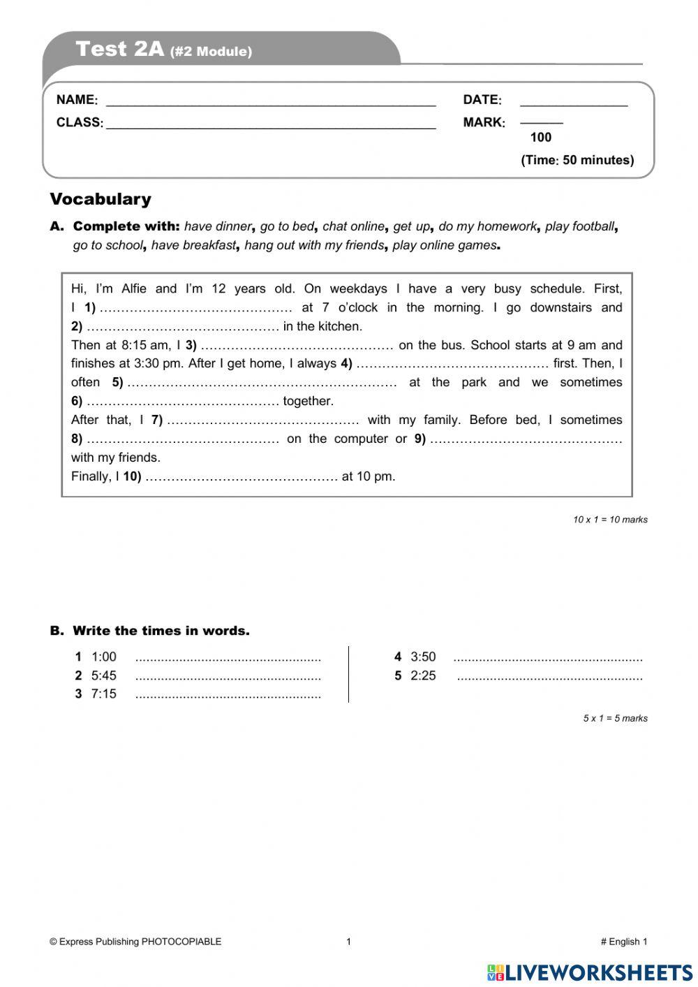 test 2 hashtag 5276196 | babyfacelitsa | Live Worksheets