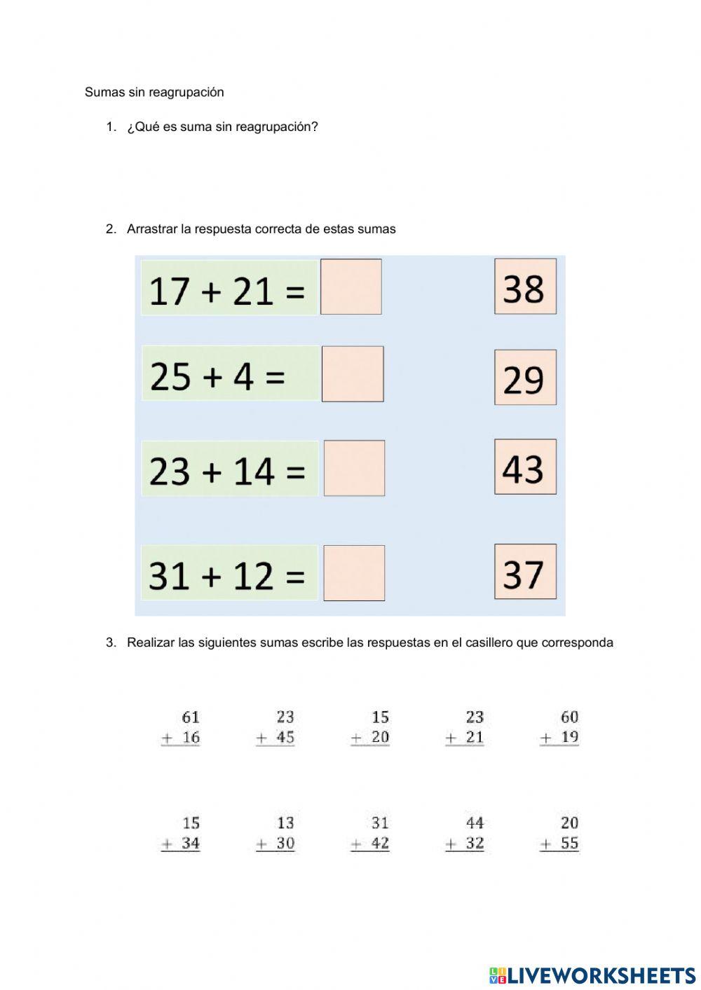 Matematica 1791562 | Cami Tello | Live Worksheets