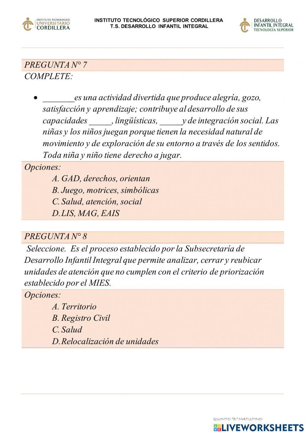 Gestion de cdi worksheet | Live Worksheets