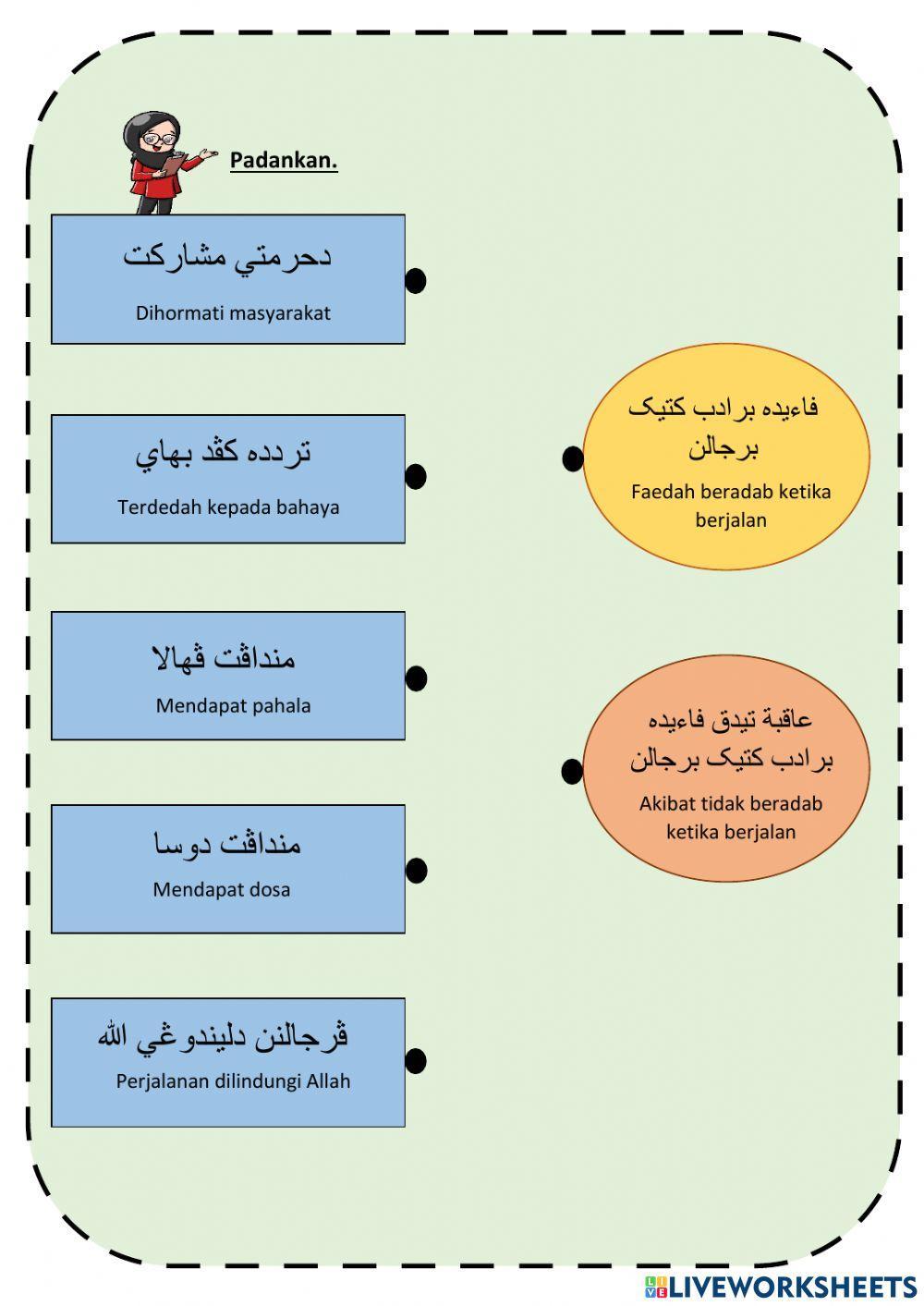 Adab Berjalan T… | Free Interactive Worksheets | 1791979