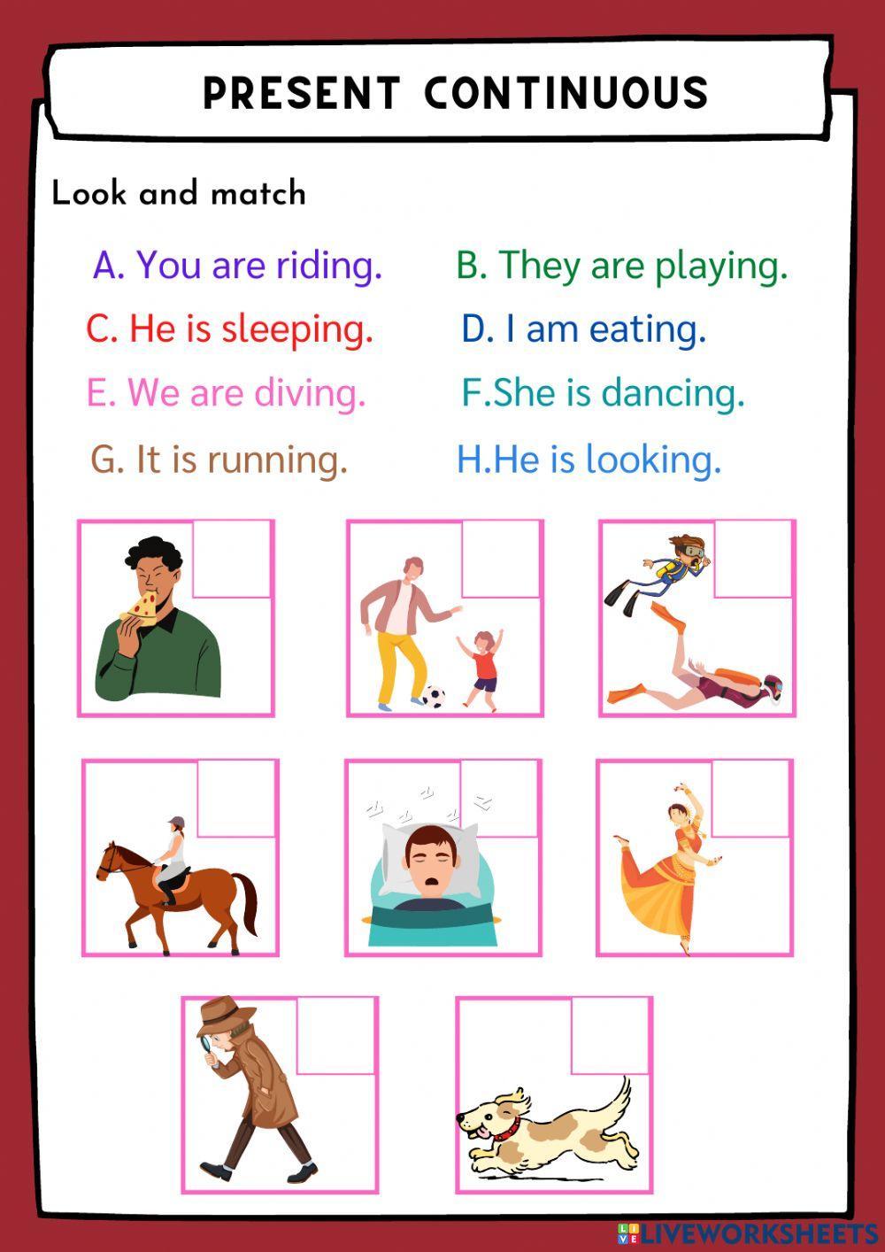 Present contino… | Free Interactive Worksheets | 1792125