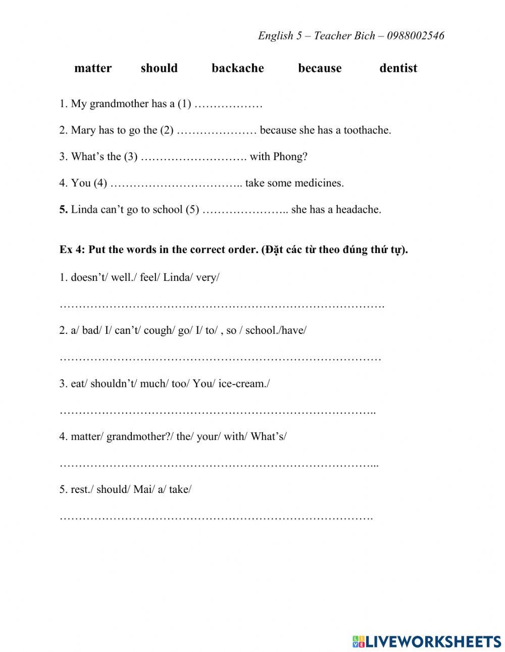 E5- u11 interactive worksheet | Live Worksheets