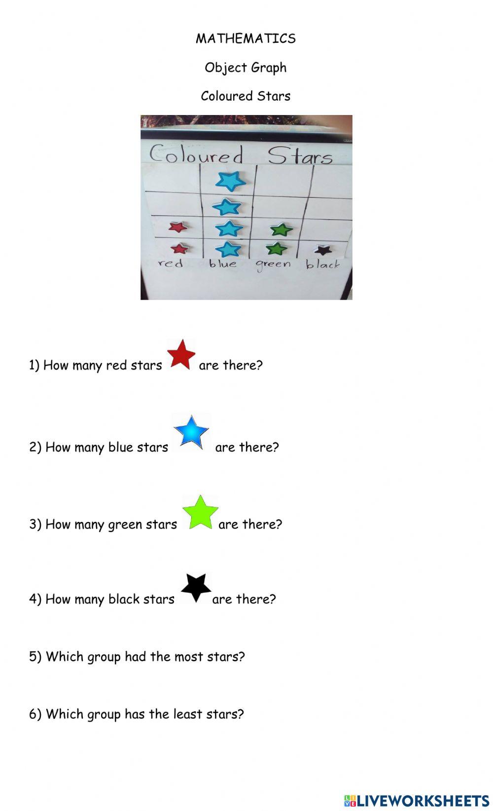 Mathematics Object Chart Coloured Stars 3971582 | A Roach
