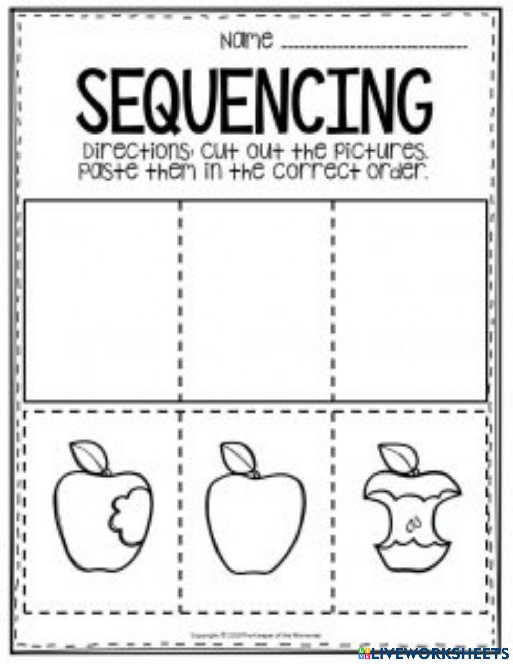 sequence online exercise for | Live Worksheets