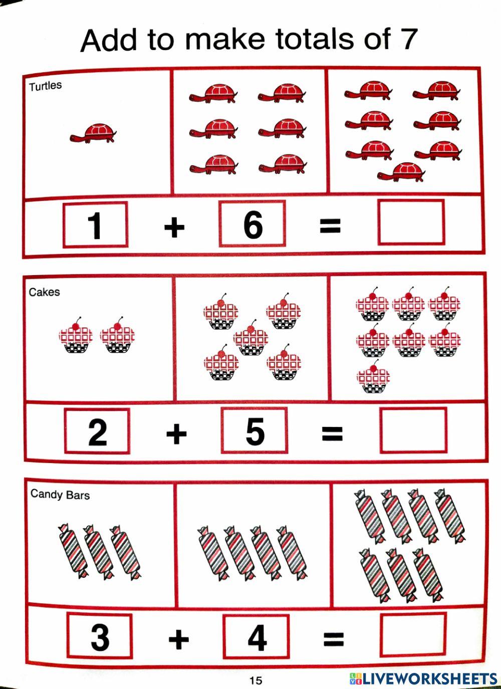 addtition online exercise for | Live Worksheets