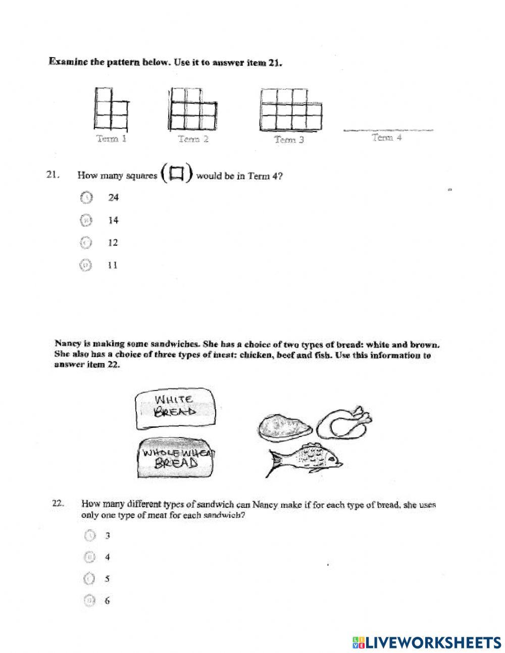 Verbal reasoning -21 online exercise for | Live Worksheets