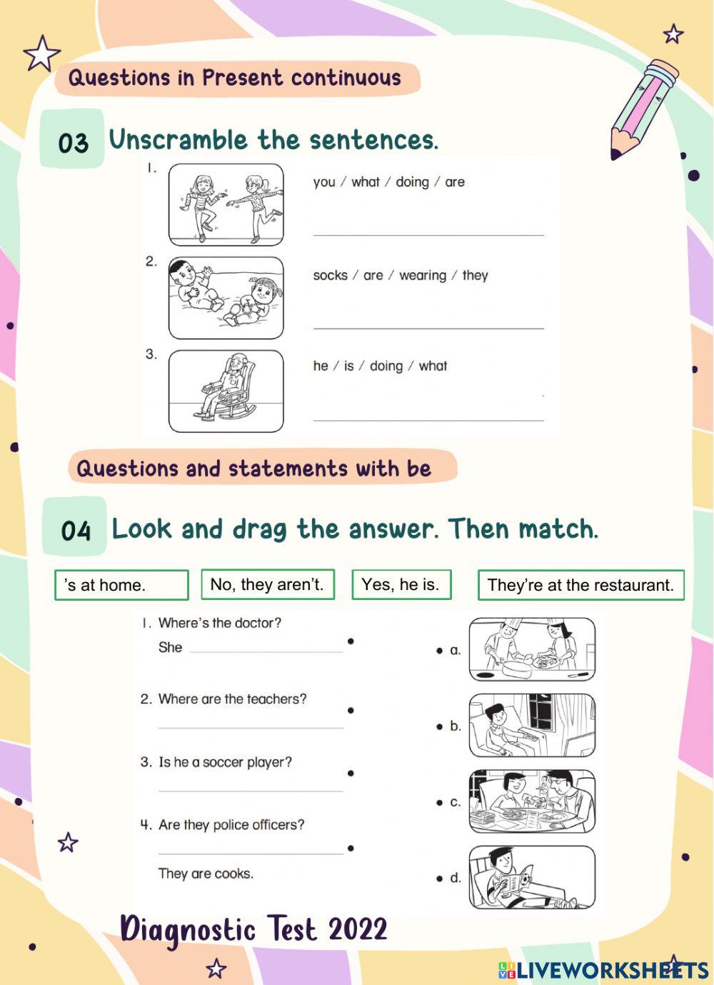 Diagnostic Test 2022 Third grade online exercise for | Live Worksheets