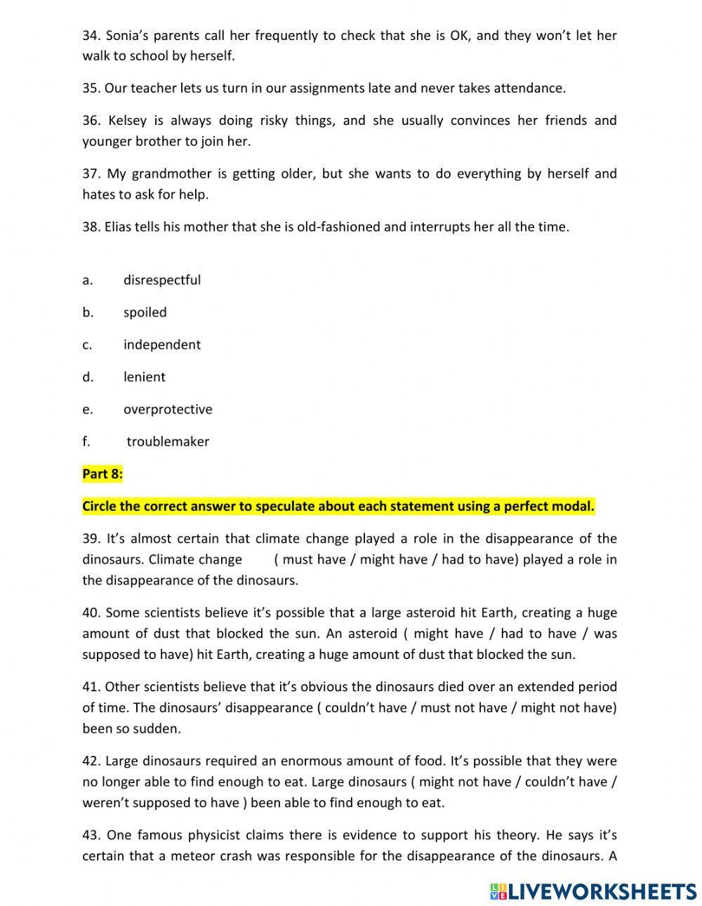 Summit 1 interactive worksheet | Live Worksheets