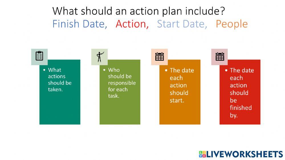 Action Plans online exercise for | Live Worksheets
