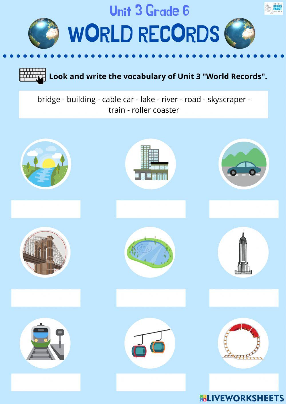 World Vocabulary worksheet | Live Worksheets